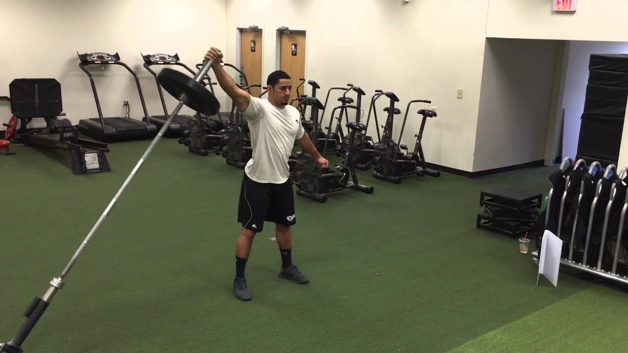 Landmine Lateral Raise/Deadlift Combo - YouTube