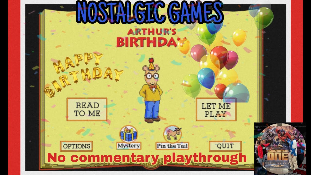 Arthur's Birthday Playthrough - No Commentary - YouTube
