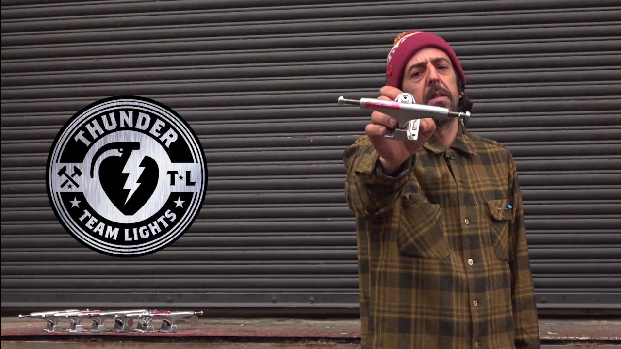 Thunder Team Lights Skateboard Truck Review with Frank Gerwer - Tactics ...