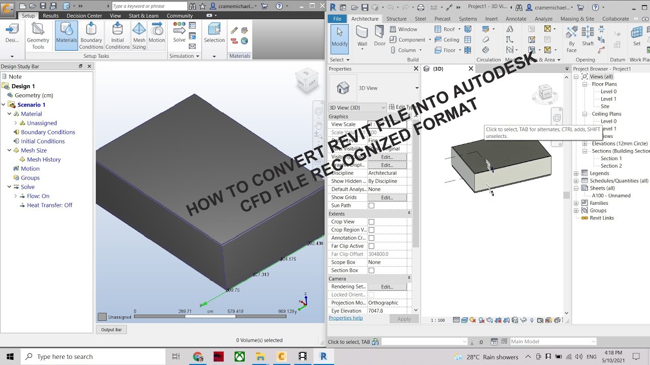 HOW TO CONVERT REVIT FILE INTO AUTODESK CFD FILE RECOGNIZED FORMAT HOW TO CONVERT REVIT FILE INTO AUTODESK CFD FILE RECOGNIZED FORMAT