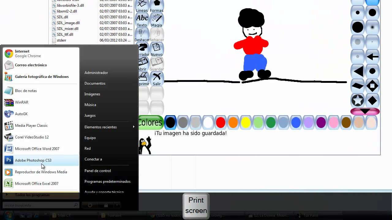 Utilizando tecla Impr-Pant - YouTube