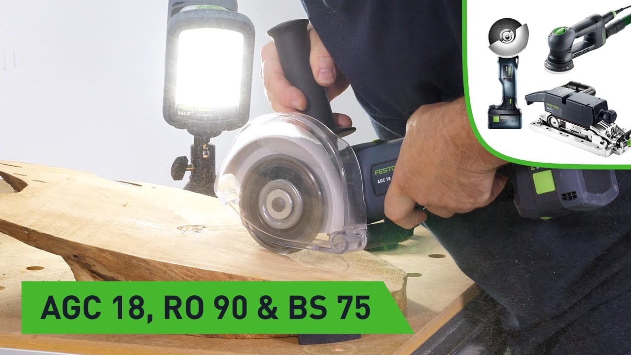 Creative woodworking with angle grinder, ROTEX and belt-sander (Festool ...
