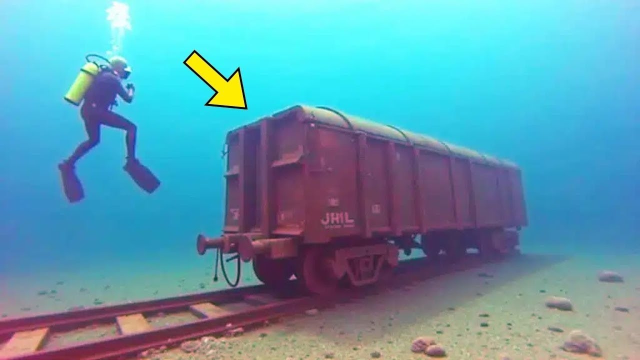 Diver Spots a Train Deep Underwater — What He Found Inside Gave Him ...