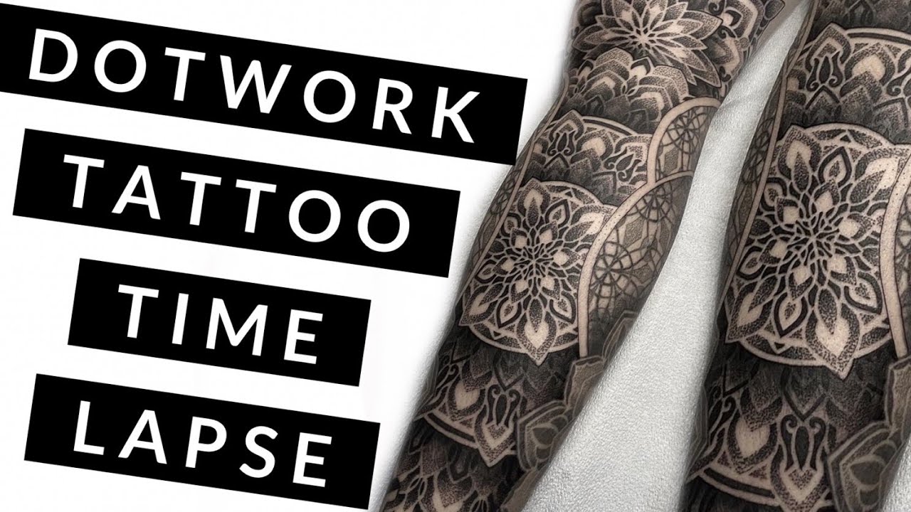 DOTWORK MANDALA TATTOO [Time Lapse] GEOMETRIC / ORNAMENTAL - YouTube