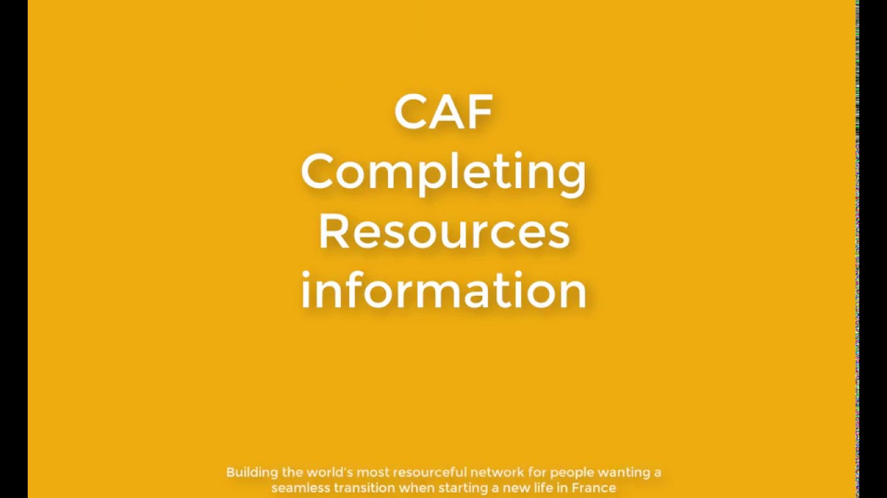 CAF declaring your annual income - YouTube