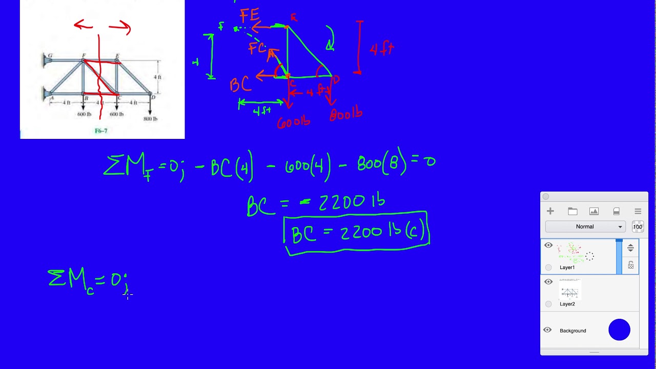 Problem F6-7 Statics Hibbeler 12th (Chapter 6) - YouTube