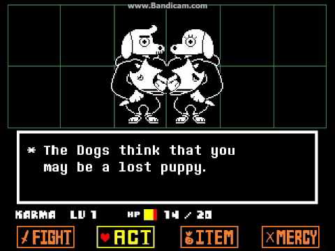 Undertale: Dogamy and Dogaressa Fight....No Hit! - YouTube