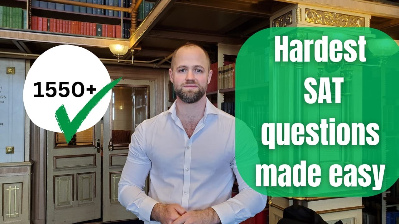 One of the hardest SAT circle questions made easy - YouTube