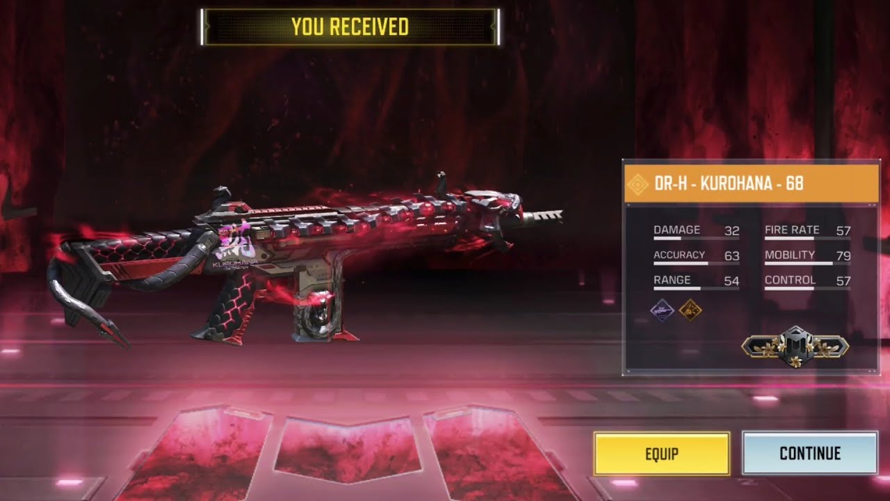 Free Legendary DR-H - Kurohana - 68 | COD Mobile - YouTube