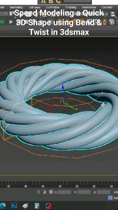 Speed Modeling a Quick 3D Shape using Bend & Twist in 3dsmax #3dsmax #3dmodeling #3d #tutorial ...