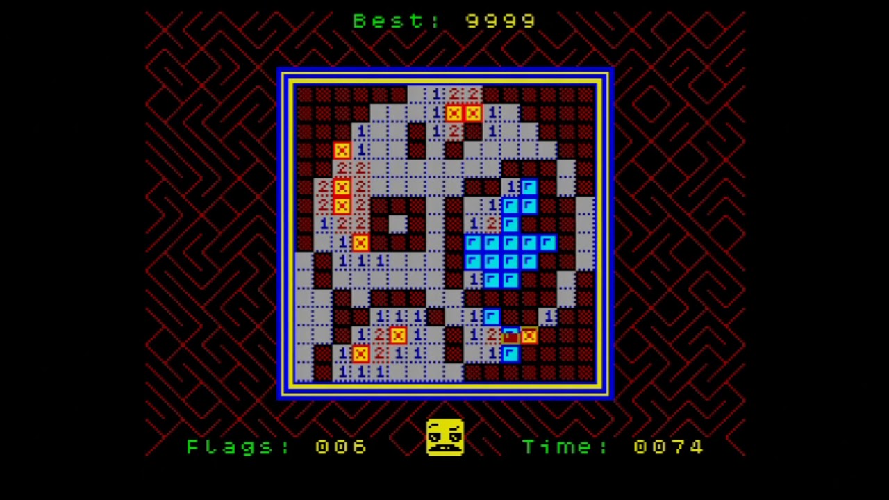 Gameplay: Minesweeper - ZX Spectrum 48K version - YouTube