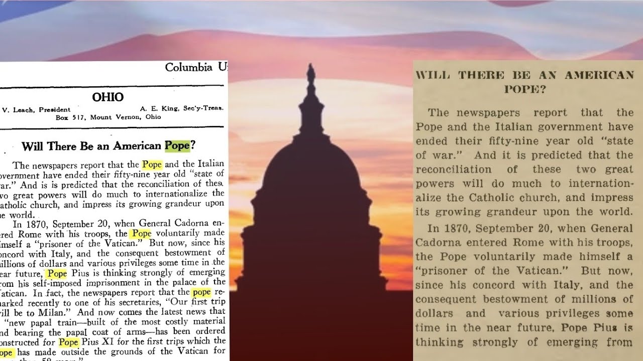 ''EL PAPA AMERICANO'' Y SU INFLUENCIA EN LOS EVENTOS FINALES - YouTube