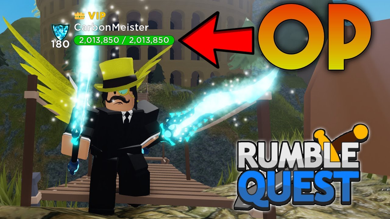 OP Heals "2 MILLION" hp! Rumble Quest Roblox - YouTube