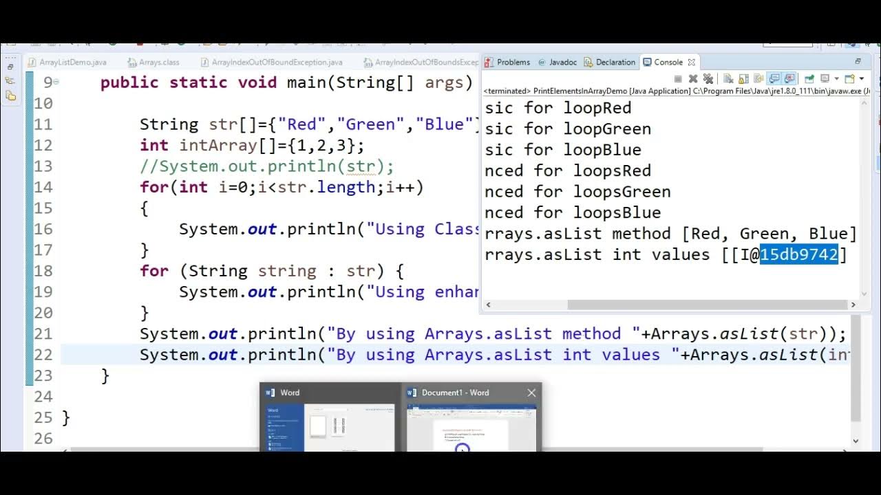 5 Different Ways To Print Elements In An Array In Java Youtube