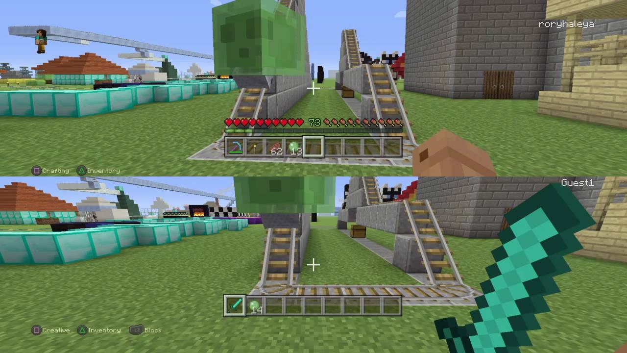 Minecraft slime ride - YouTube