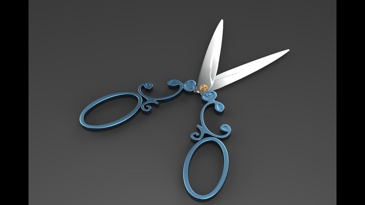 Scissors | 3D Modeling In Maya - YouTube