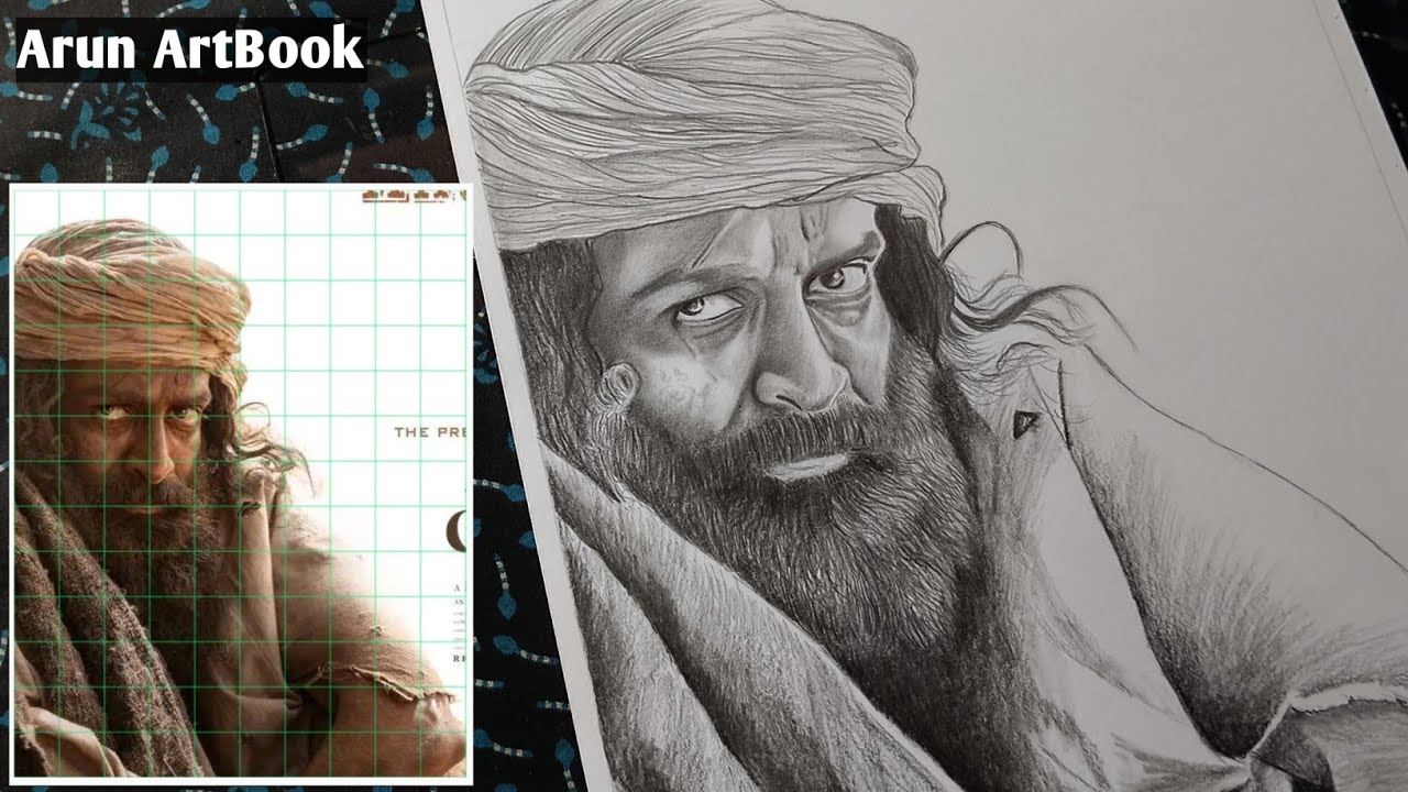 Aadujeevitham Drawing / The GoatLife Prithviraj Drawing Easy / Drawing ...