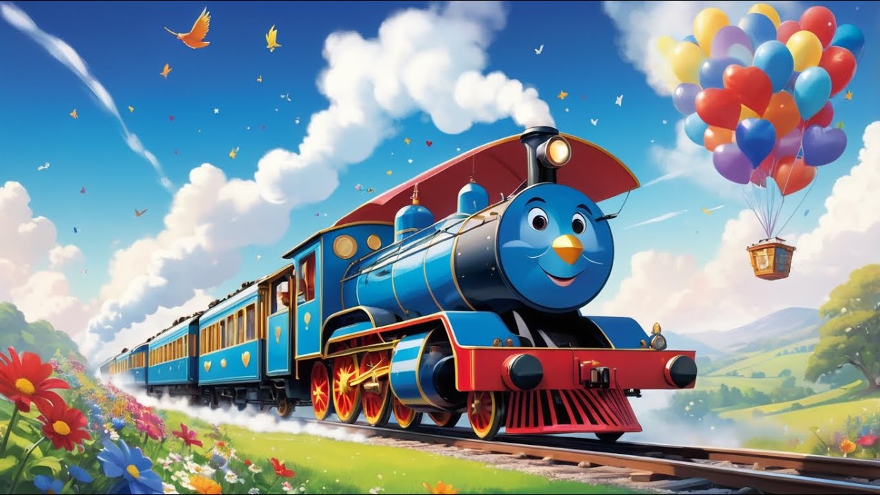 "Train Song for Toddlers 🚂 | All Aboard! Catchy Rhymes & Cartoon Fun ...