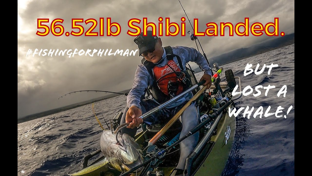 56.52lb Shibi (Yellowfin Tuna) but Lost a Whale! | Kayak Fishing Hawaii ...