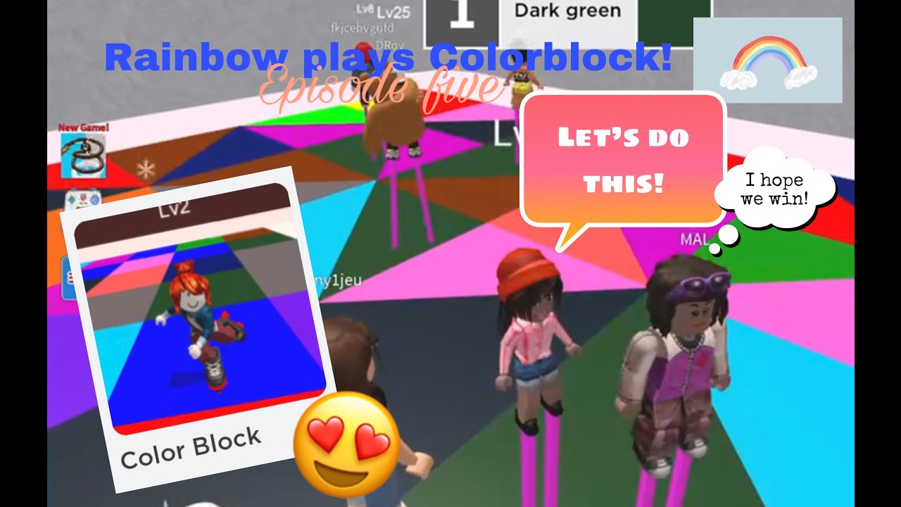 Episode Five ‘Rainbow plays Colorblock on Roblox’ - YouTube