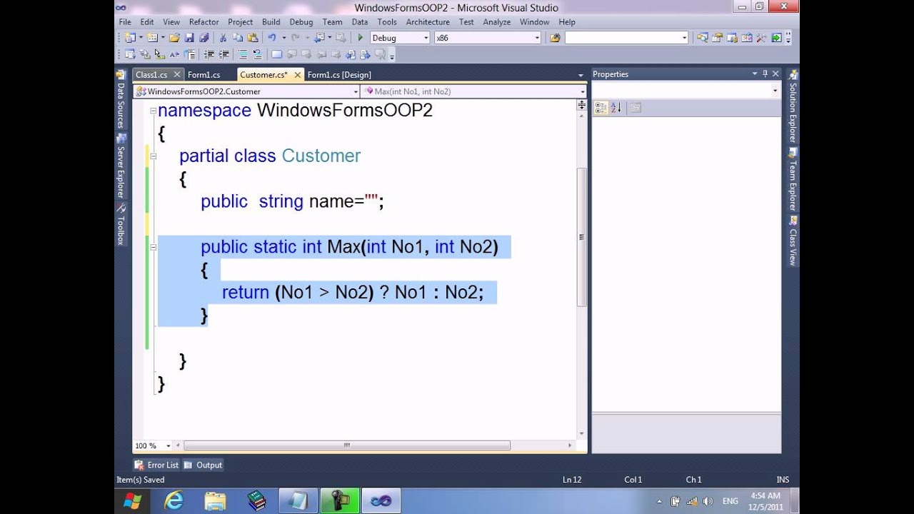 38 Course C Resala Partial Classes Youtube 5084
