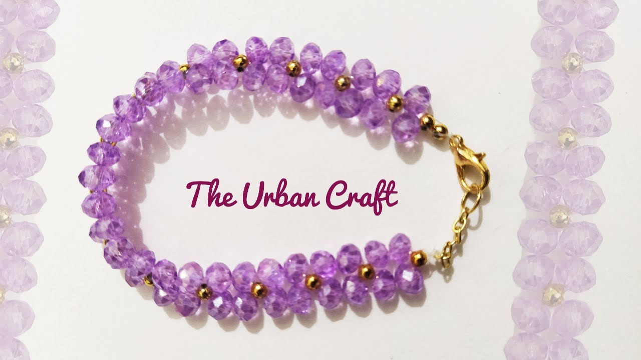 How to make a crystal and pearl beaded bracelet KISSING CRYSTALS | The ...