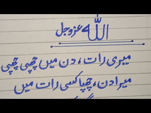 Meri raat din mein chupi chupi, Mera din chupa kise rat mein.. || Islamic Reminder