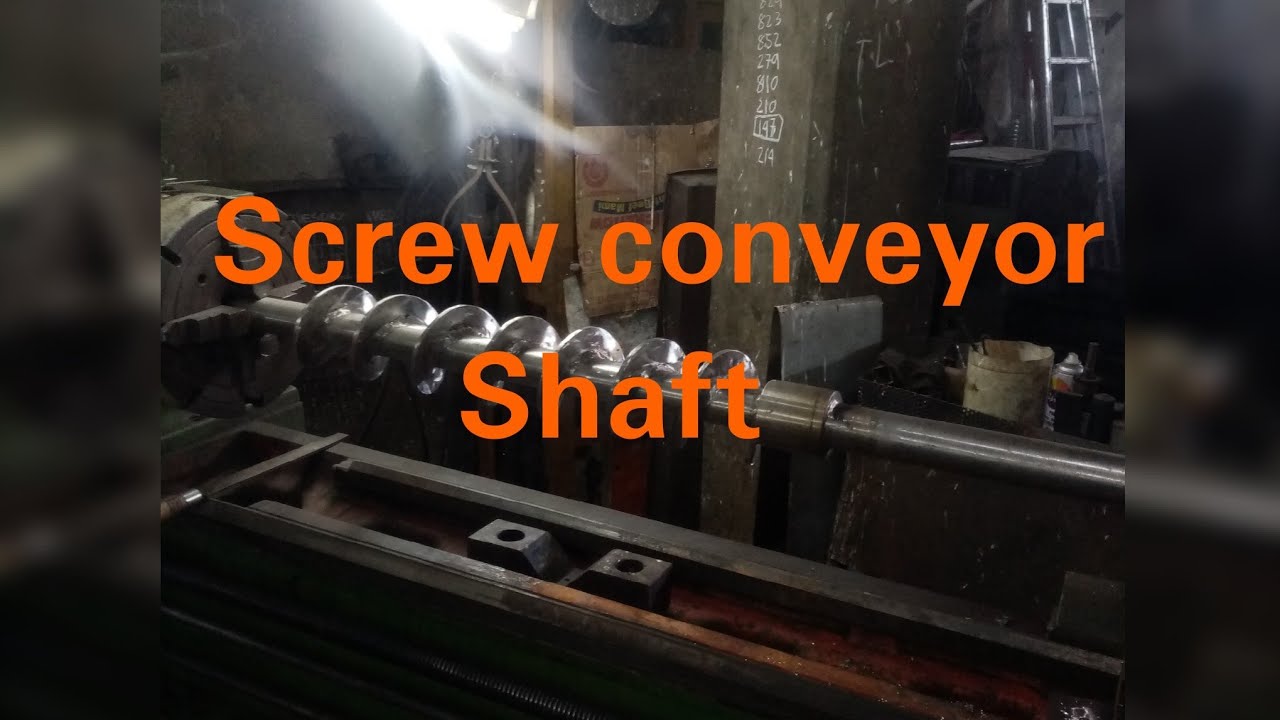 Fabricate /Screw conveyor shaft with nut / - YouTube