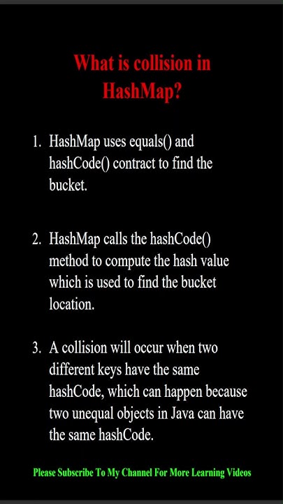 What is collision in HashMap - YouTube