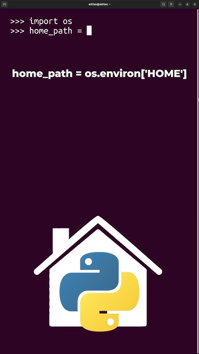Retrieve Your Home Directory with Python! #python #programming - YouTube