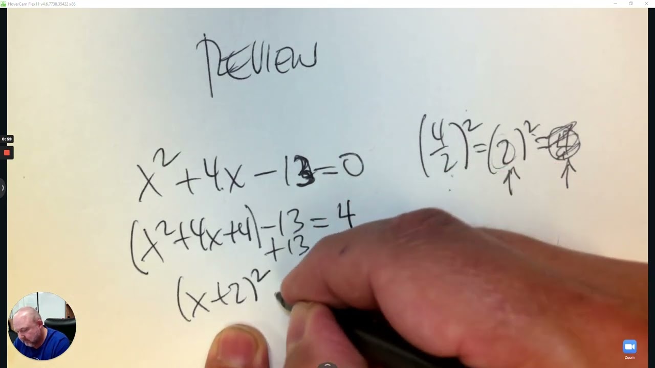 Math 2 Completing The Square REVIEW YouTube Math 2 Completing The Square REVIEW YouTube