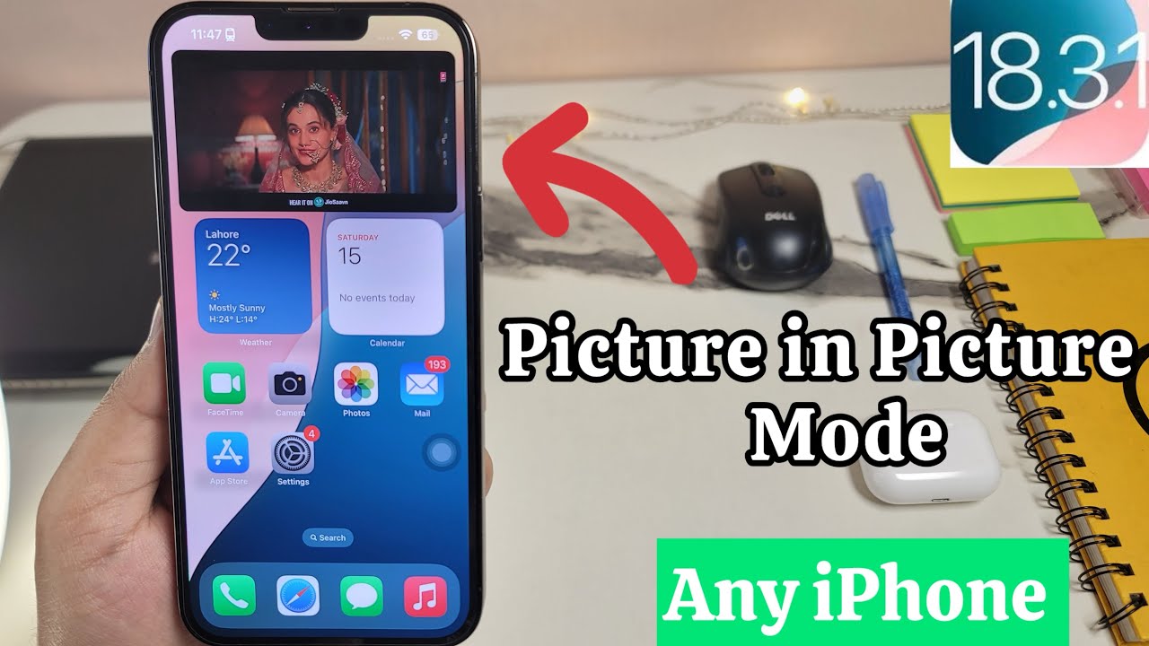 iOS 18.3.1 How to Enable Pip Mode on iPhone | Picture in Picture Mode ...