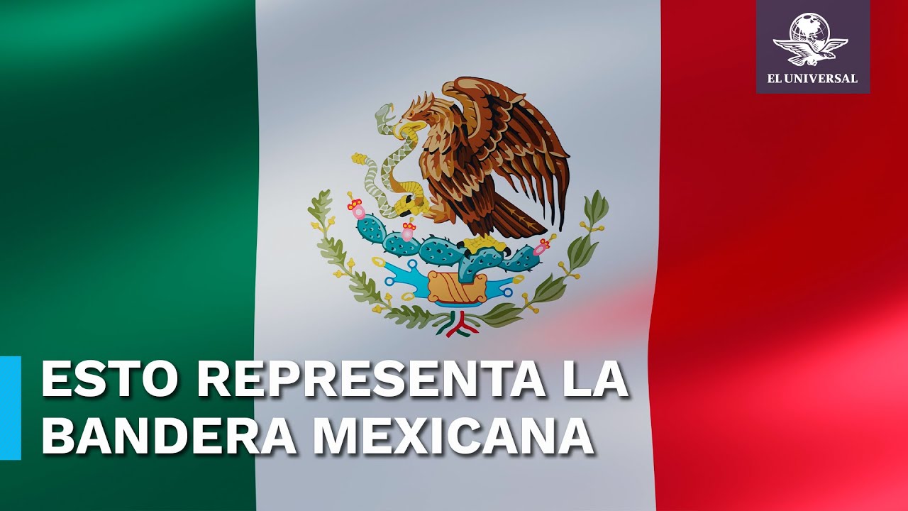 ¿Qué significan los colores y el escudo de la bandera de México? - YouTube