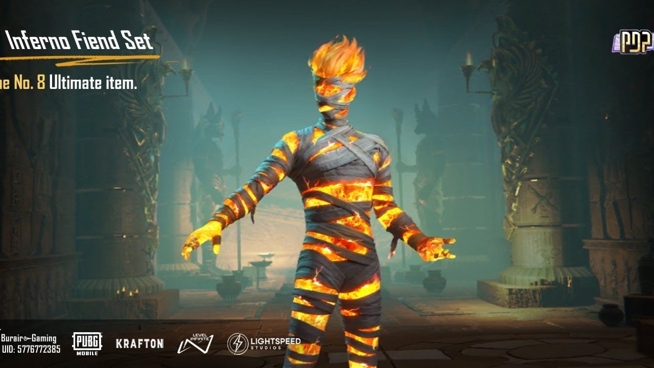Only 4000uc I got mummy set & m416 | New Inferno Fiend Set Crate ...