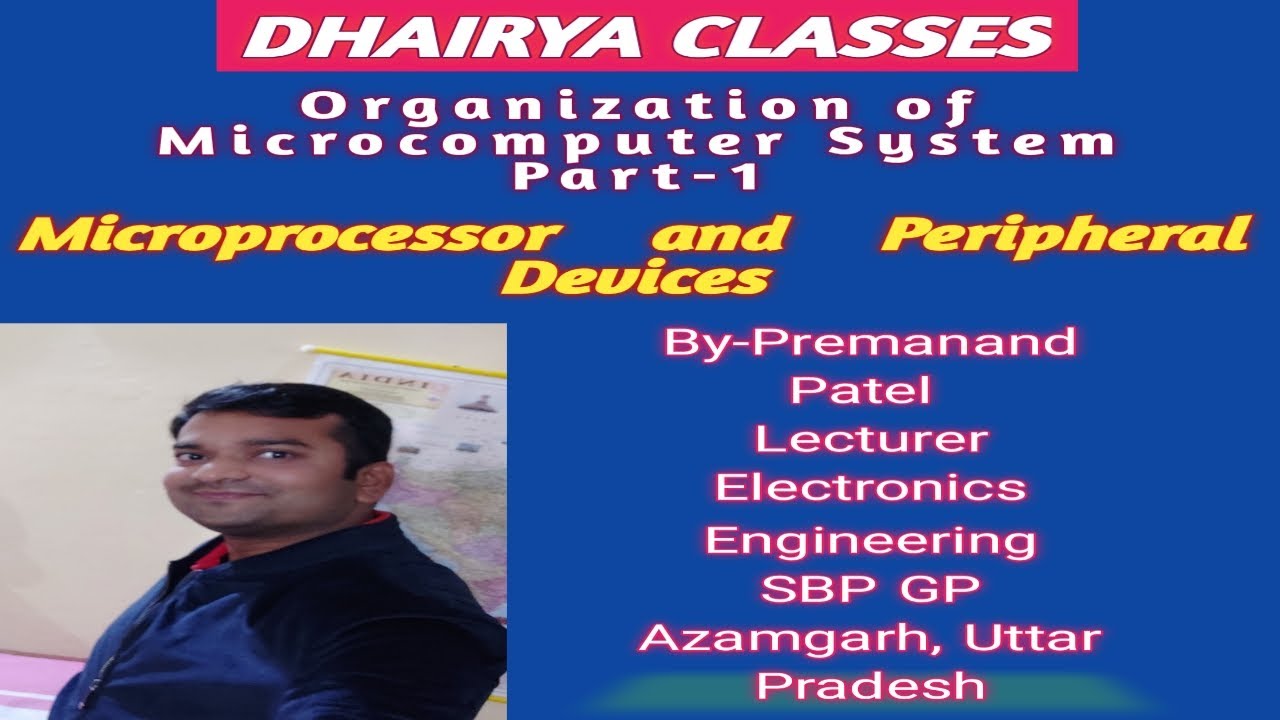 Lecture_4 Organization of Microcomputer System- Part 1 (Hindi/English ...