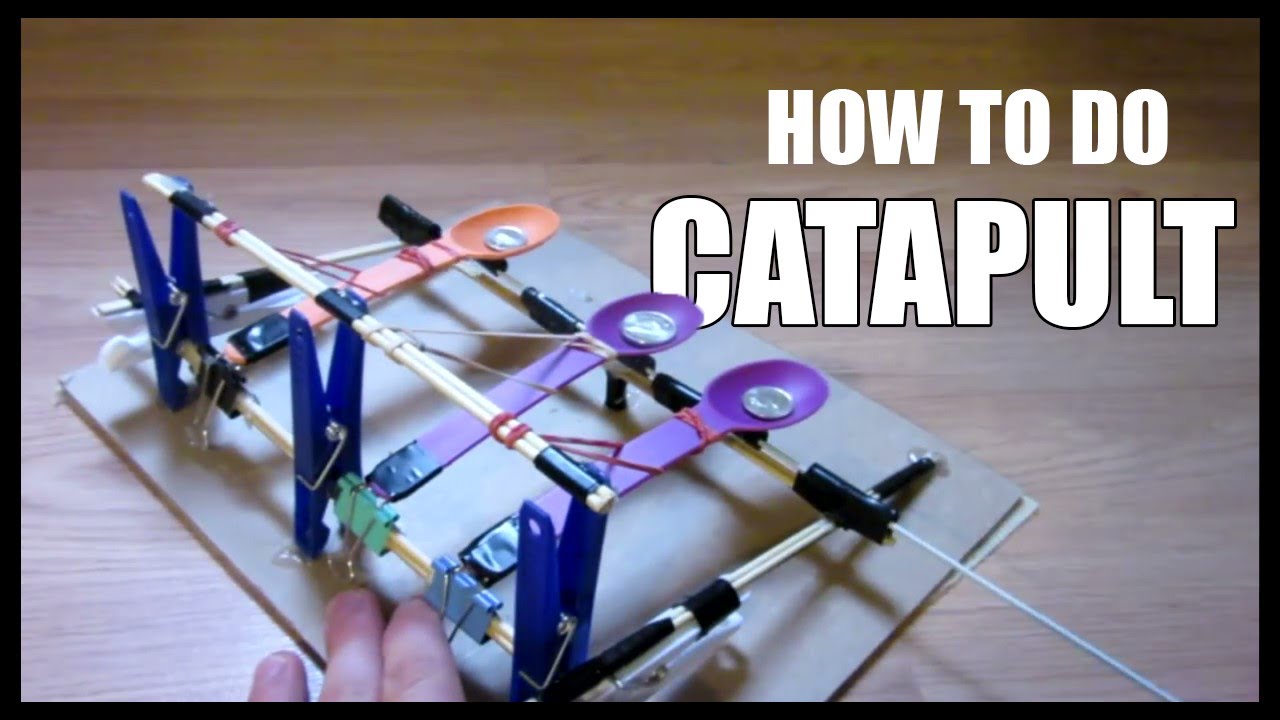 How to Make a Semi-Automatic Catapult | Easy Catapult Making - YouTube