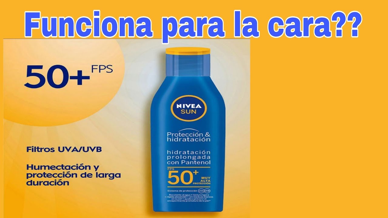 Protector solar NIVEA HIDRATACION//funciona en el rostro?? - YouTube