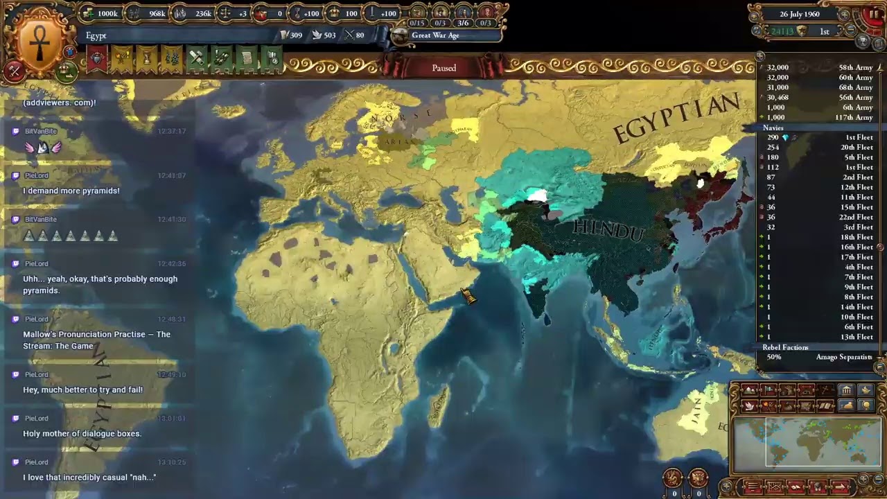 Europa Universalis IV: EGYPT to spread the Egyptian faith - YouTube