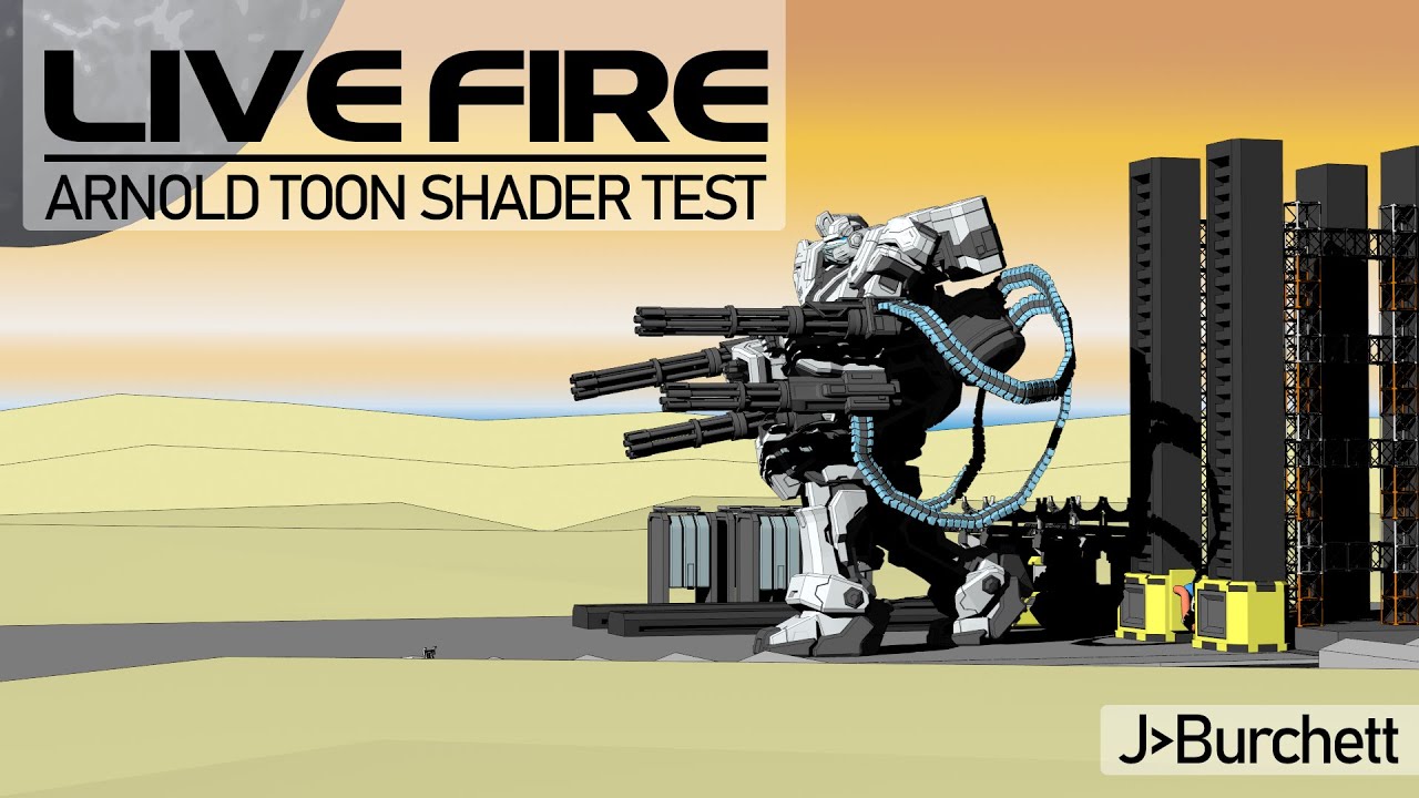 Live Fire : Arnold AIToon Shader Test - YouTube