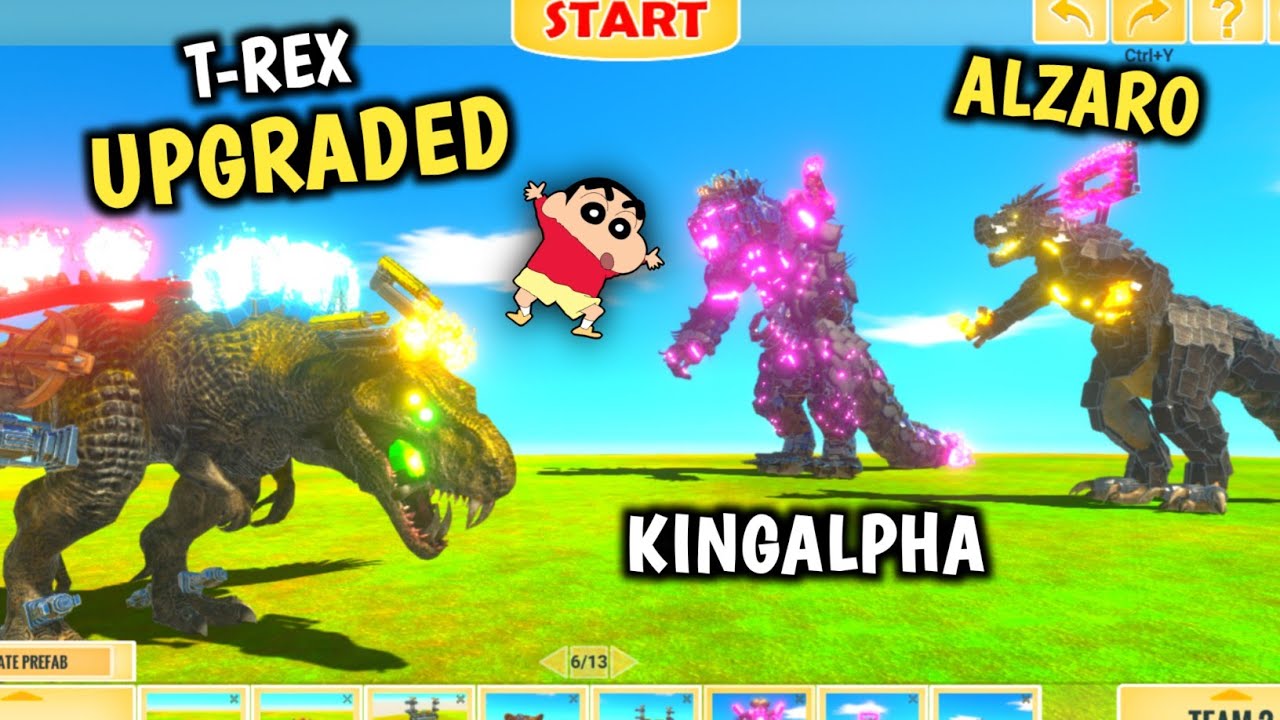 UPGRADED T-REX vs ALZARO in ARBS | T-REX vs KING | SHINCHAN vs OGGY ...
