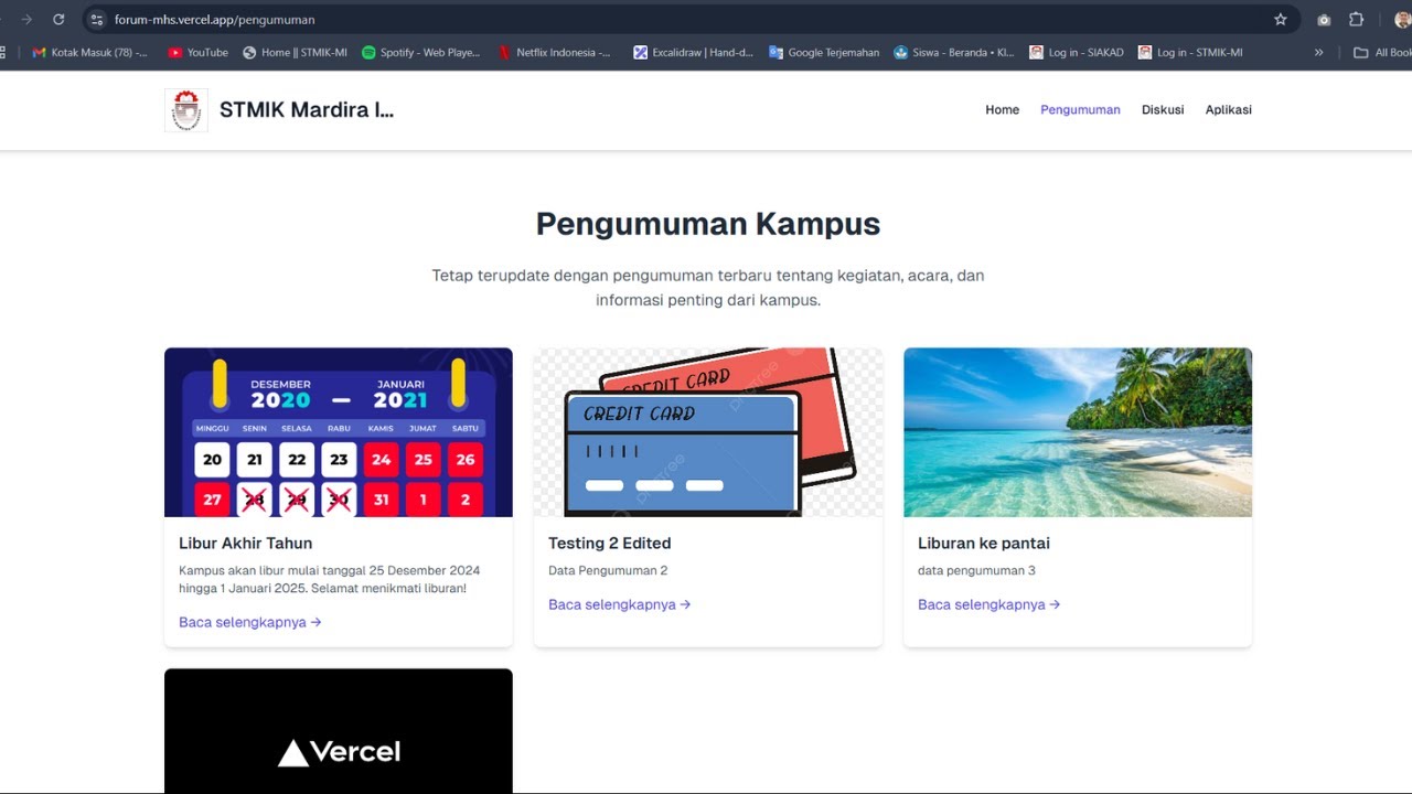 Membuat Project Next.js 15 (TypeScript) + MongoDB + Clerk + Vercel ...