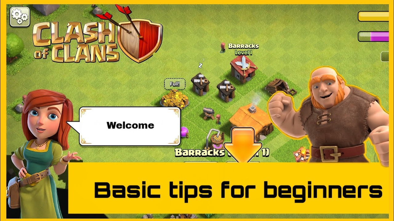 6 Basic tips for beginners | How to play COC | Beginner's guide | COC ...