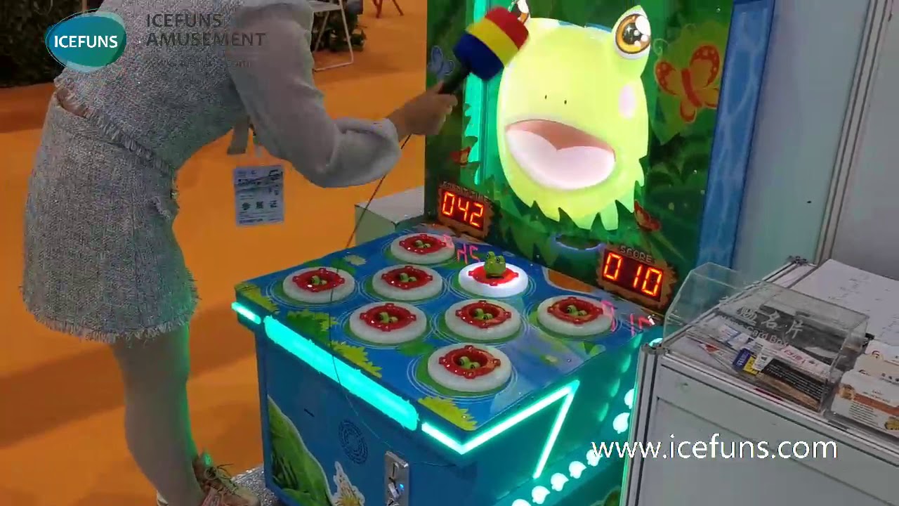 bigger crazy frog whacker arcade game with CE certification - ICEFUNS ...