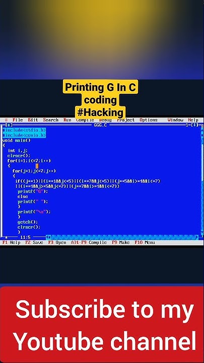 write a c program to print G | code with Harry | #shorts #harrybhai - YouTube