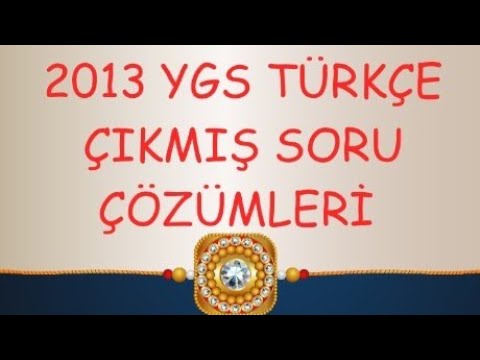 2013 YGS TÜRKÇE ÇIKMIŞ SORU ÇÖZÜMLERİ 🍁🌹🌸💯#keşfetaçıl #keşfetbeniöneçıkar #keşfet