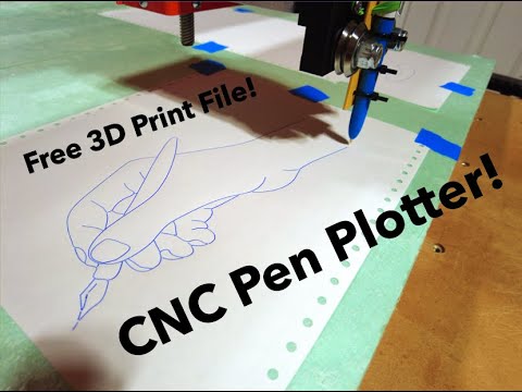 CNC Pen Holder/Plotter Mount - Free Design File! - YouTube