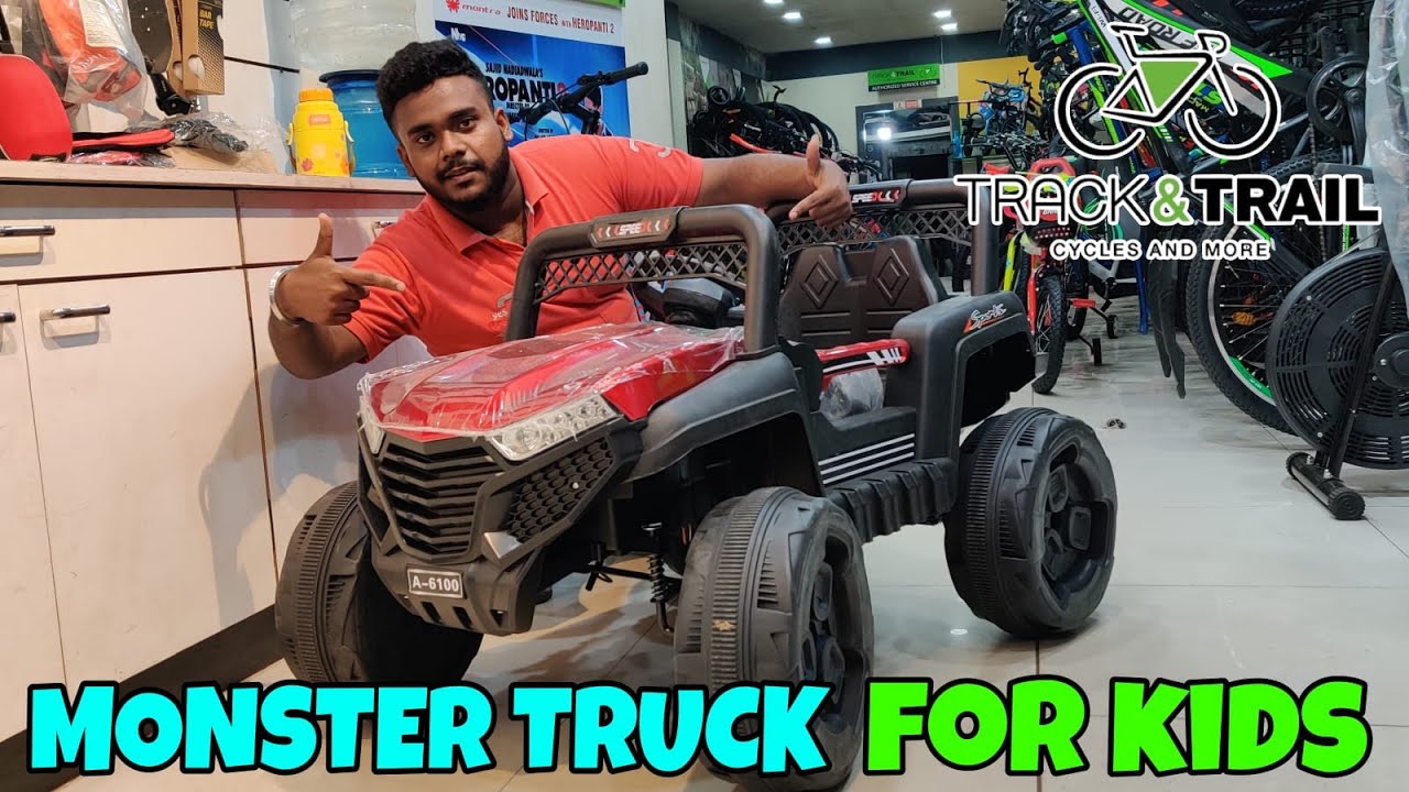 WORLD'S FIRST SMALL MONSTER TRUCK for kid's | E-CAR |Track & Trail ...