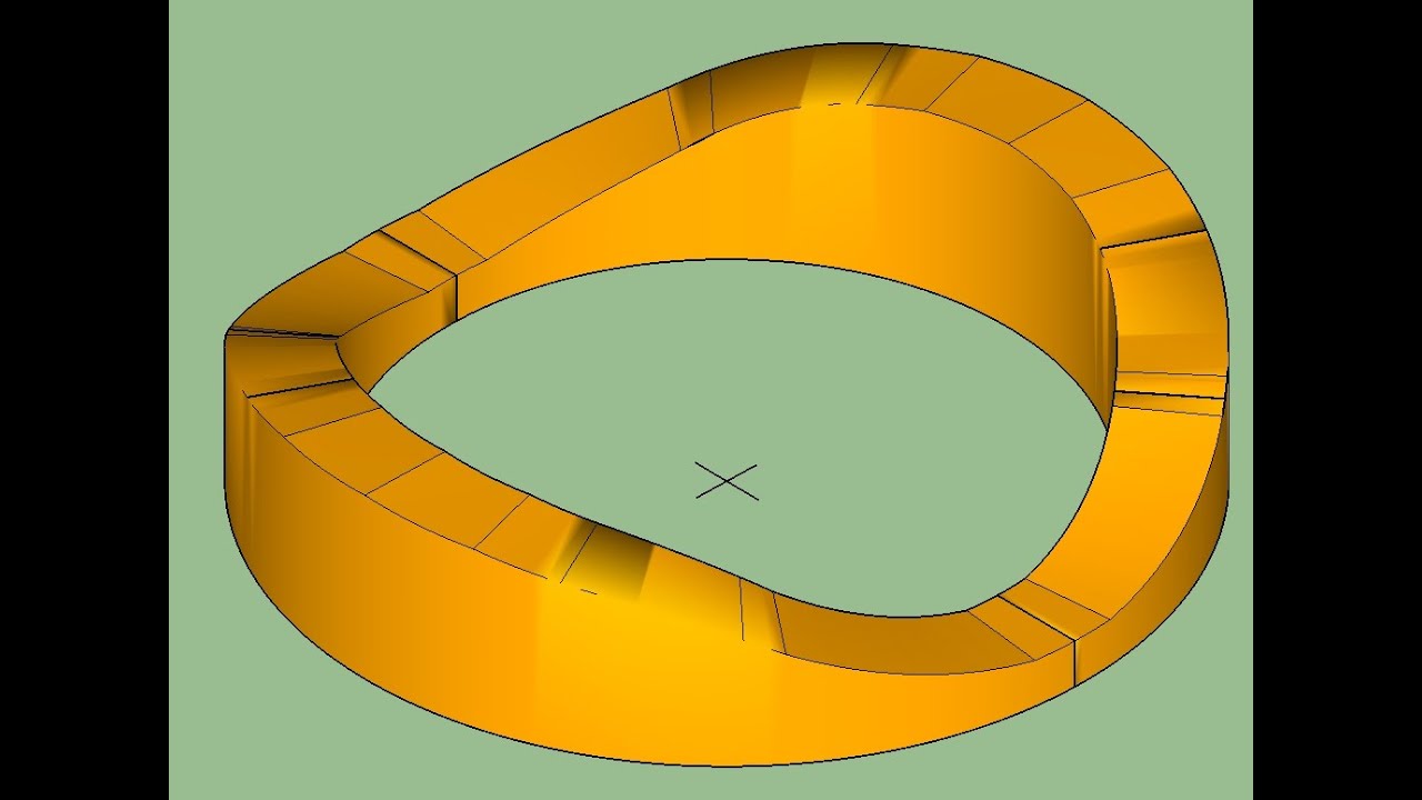 How to Draw a Wavy Wood Ring in Sketchup - YouTube