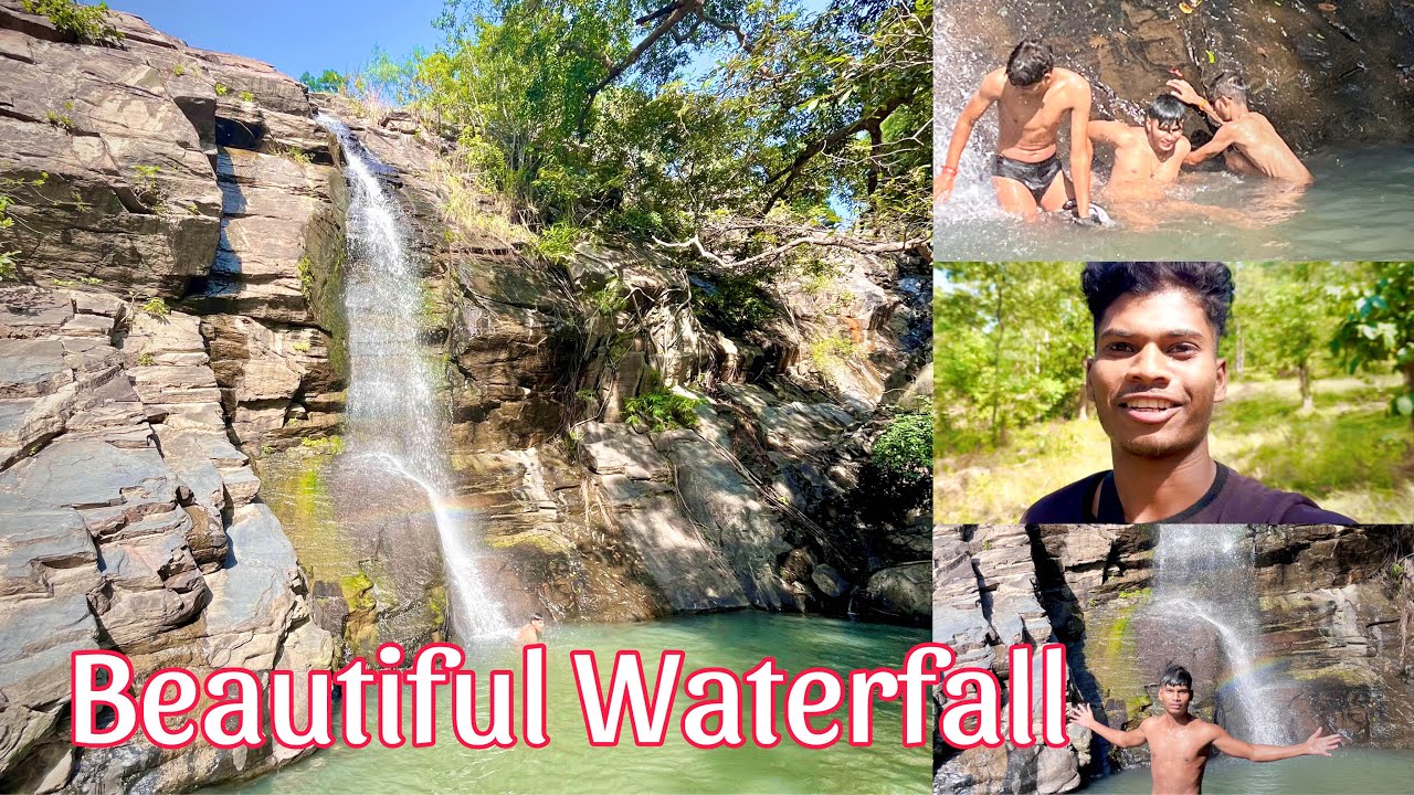 जंगल में Beautiful Waterfall 😍 School Friends With Picnik 😎 - YouTube