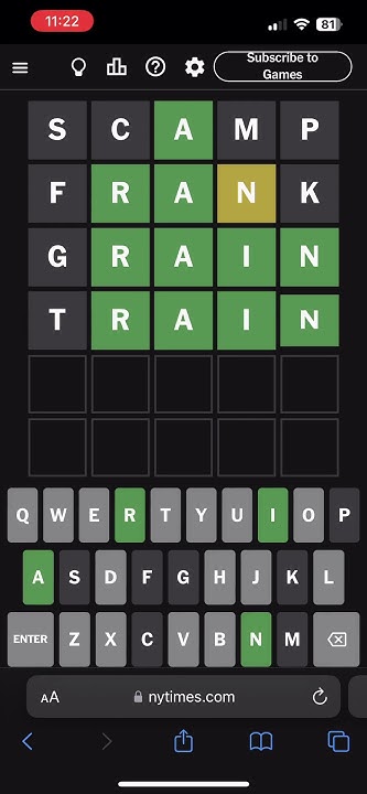 Wordle- 28 Sep 2024 - YouTube